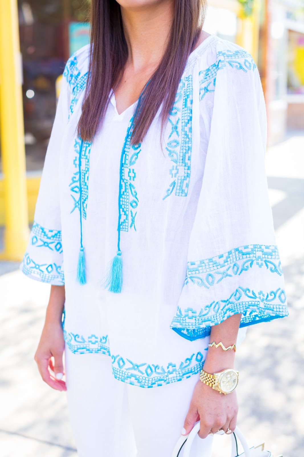 Embroidered Summer Top | A Southern Drawl