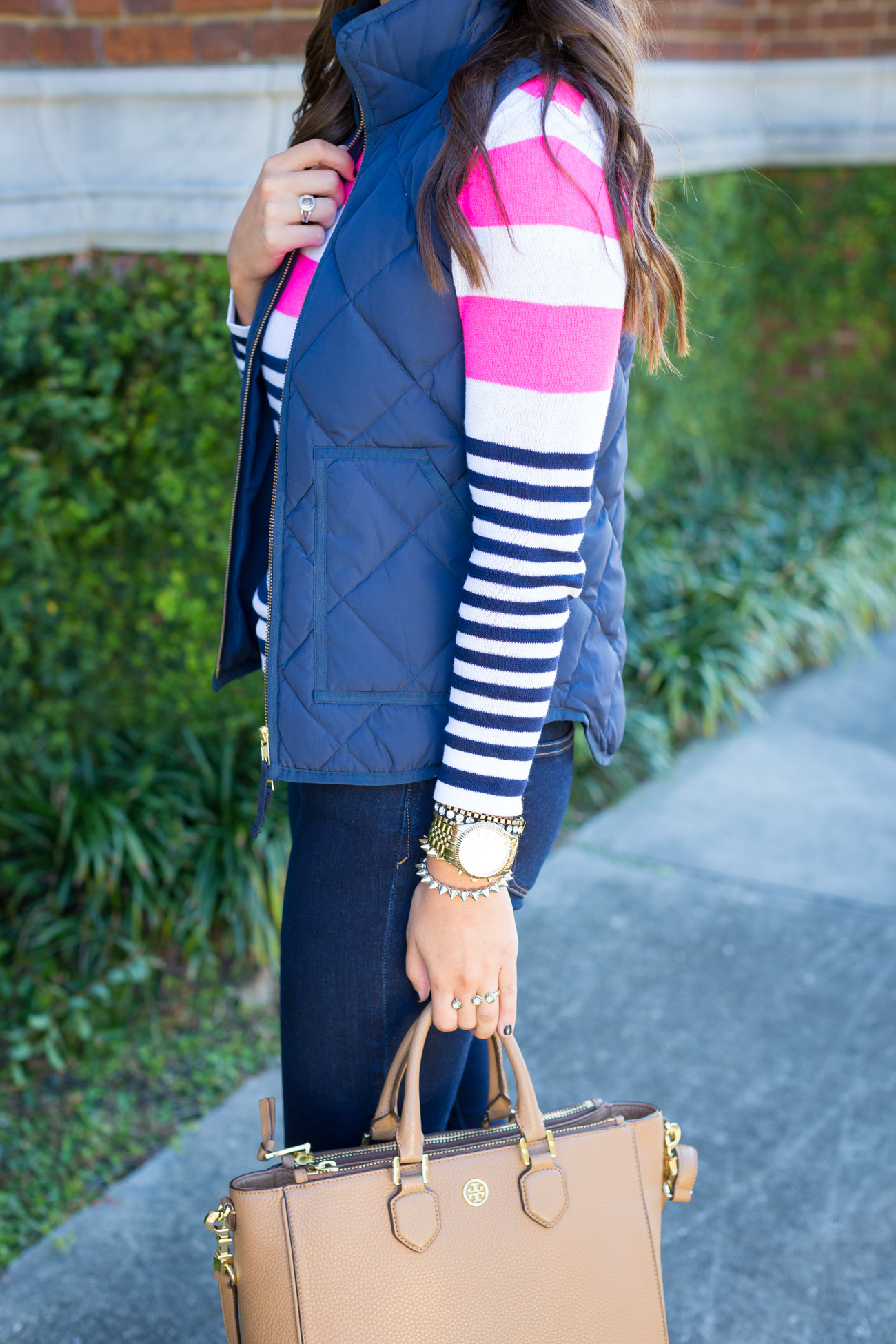 Pink Stripe Sweater | A Southern Drawl