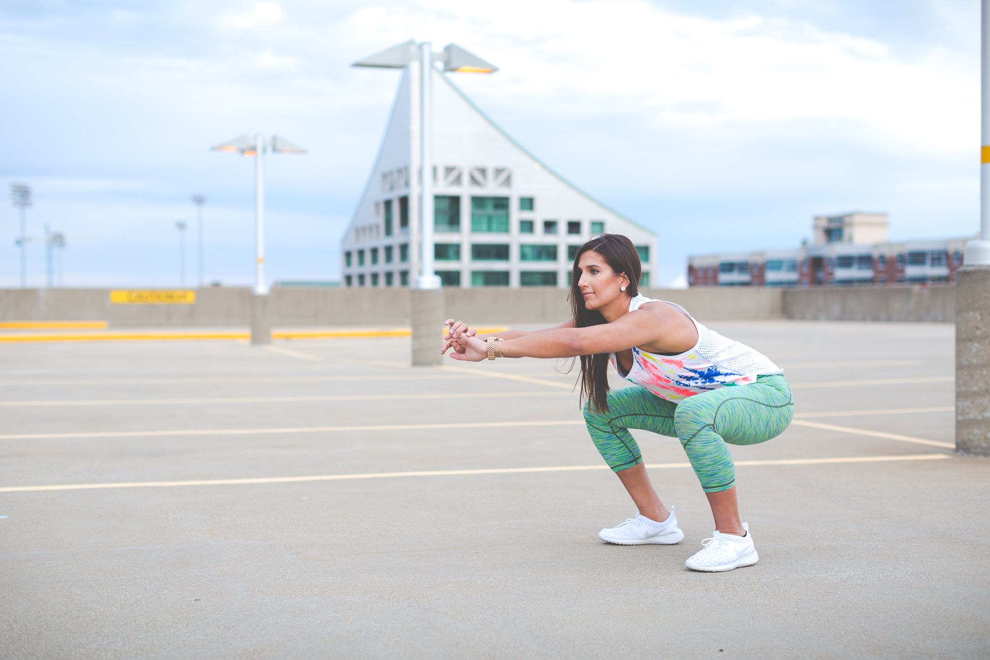 Weekly Workout Routine: White Nike Sneakers | A Southern Drawl