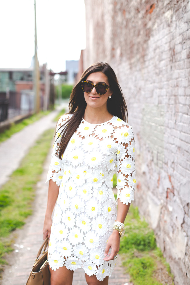Daisy Print Dress | A Southern Drawl