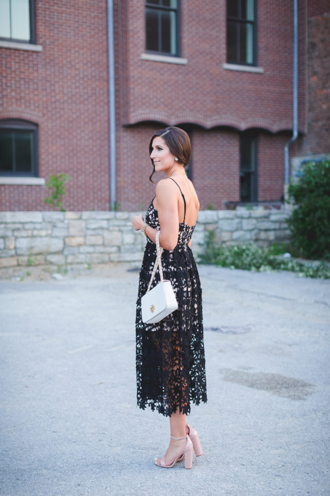 Black Lace Midi Dress | A Southern Drawl