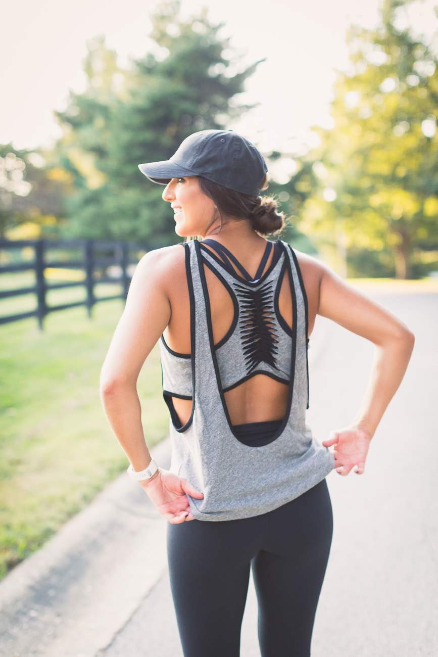 Weekly Workout Routine: Heathered Grey Tank | A Southern Drawl