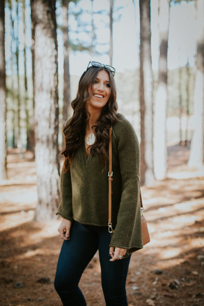 Bell Sleeve Sweater | A Southern Drawl