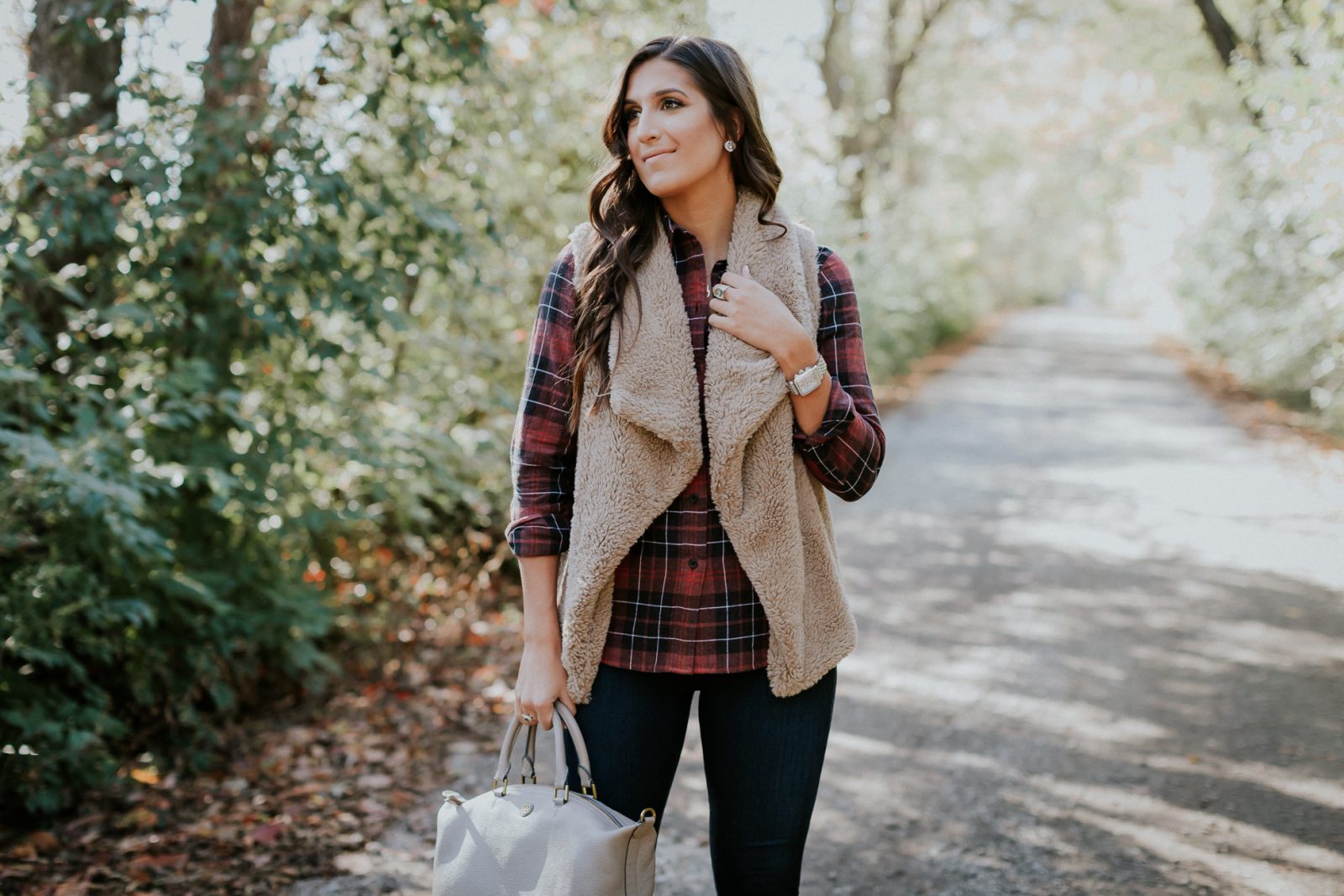 Faux Fur Drape Vest | A Southern Drawl
