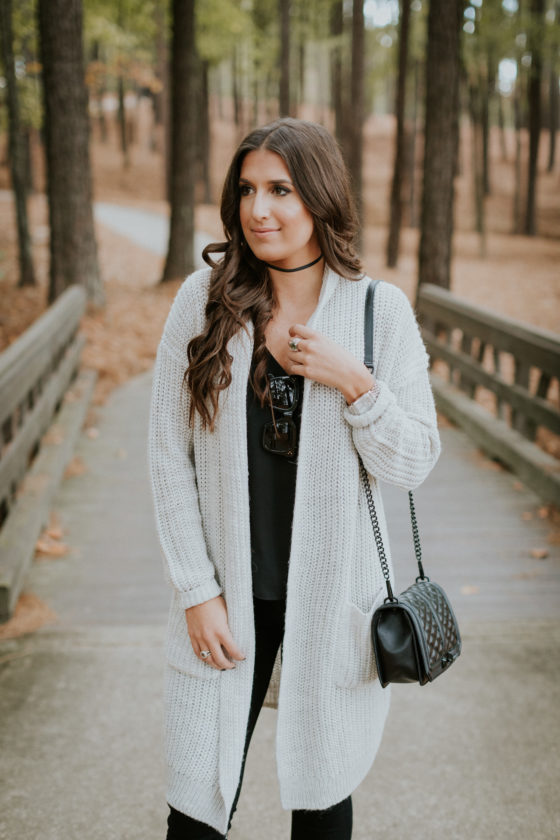 Long Gray Cardigan | A Southern Drawl