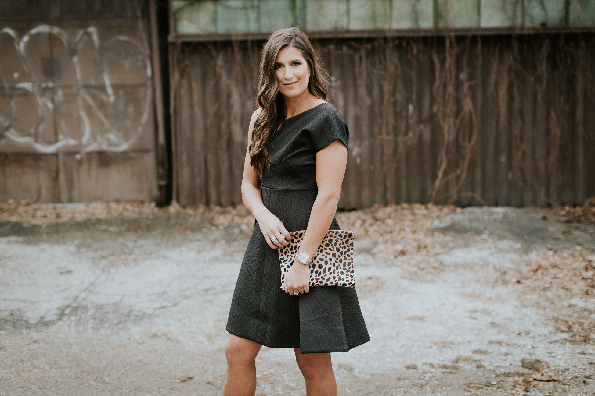 One Shoulder Black Dress | A Southern Drawl