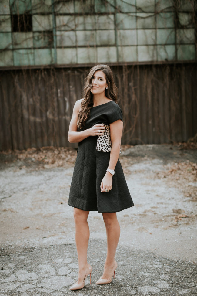 One Shoulder Black Dress | A Southern Drawl