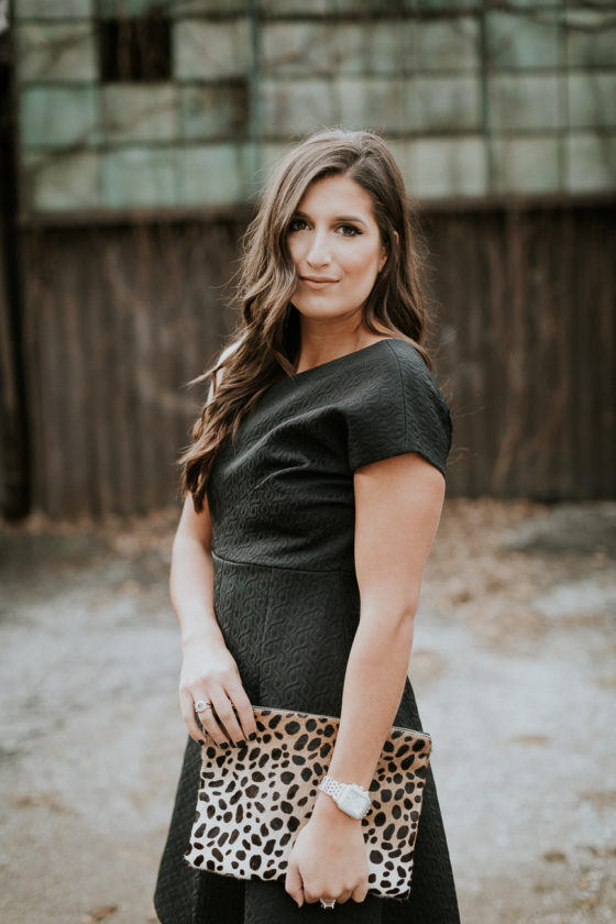 One Shoulder Black Dress | A Southern Drawl