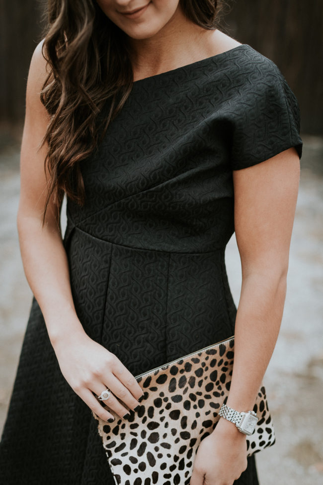 One Shoulder Black Dress | A Southern Drawl