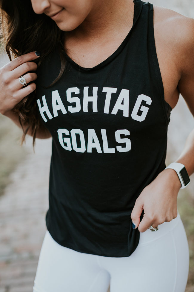 Weekly Workout Routine: Graphic Muscle Tank | A Southern Drawl