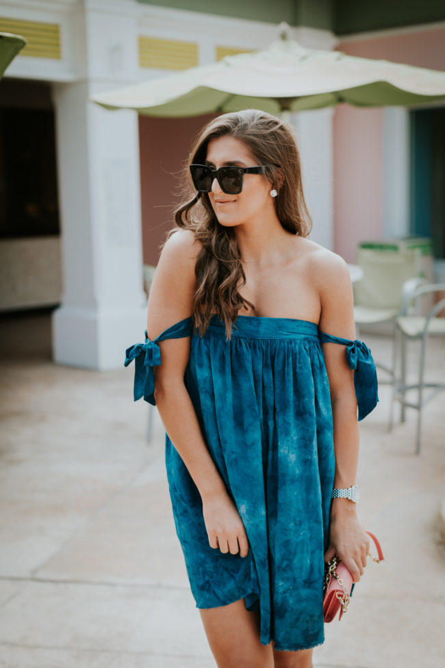 Off the Shoulder Bow Dress | A Southern Drawl