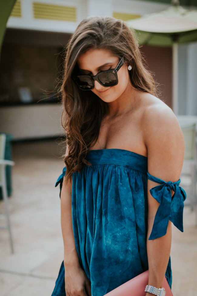 Off the Shoulder Bow Dress | A Southern Drawl