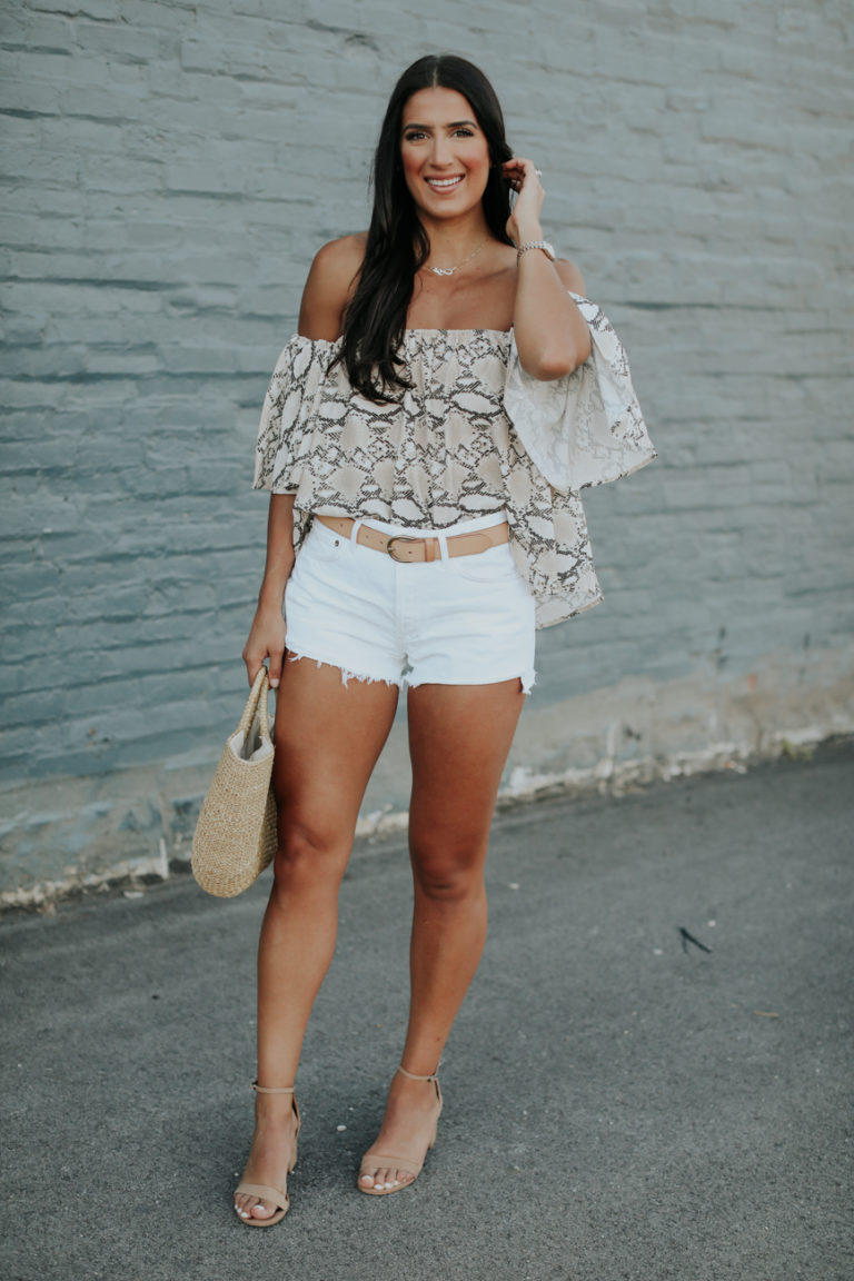 Snakeskin Print Top | A Southern Drawl
